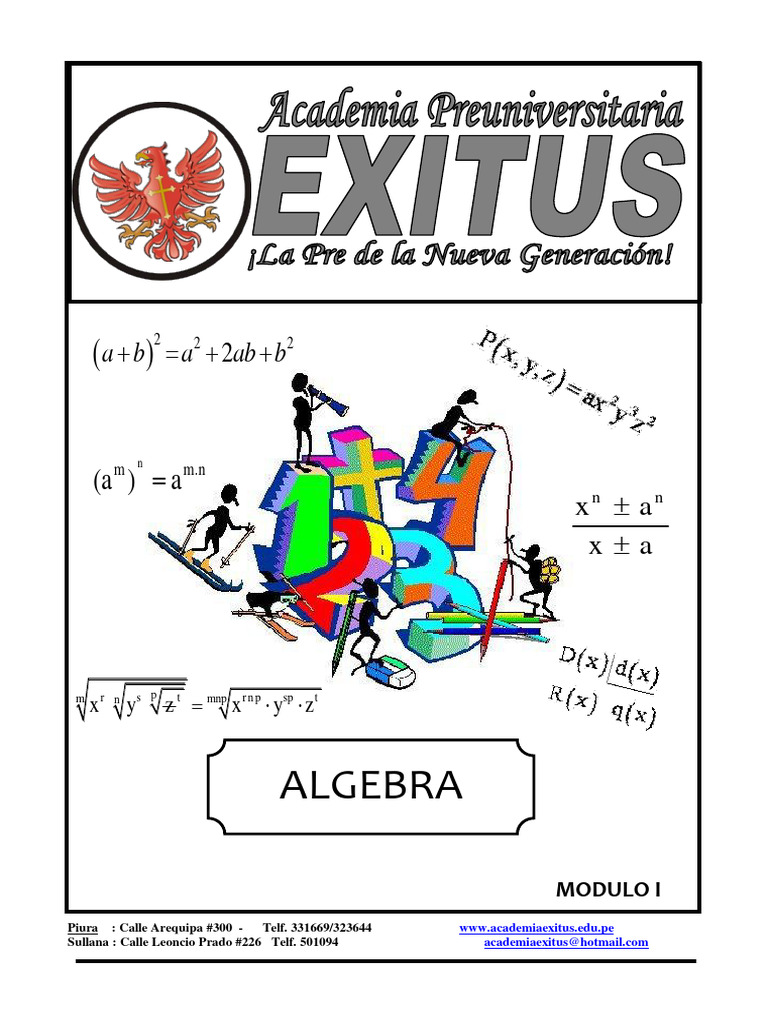 Algebra Mod I | PDF | Exponenciación | Ecuaciones