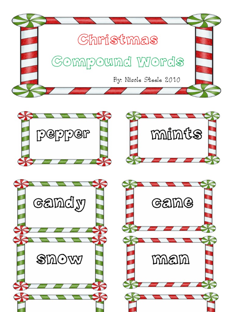 Christmas Compound Words | PDF