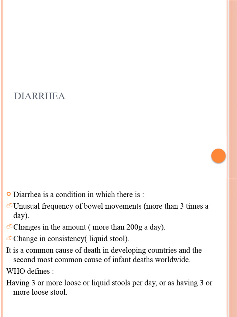 Diarrhea 120821084140 Phpapp01 | PDF | Diarrhea | Pathogen