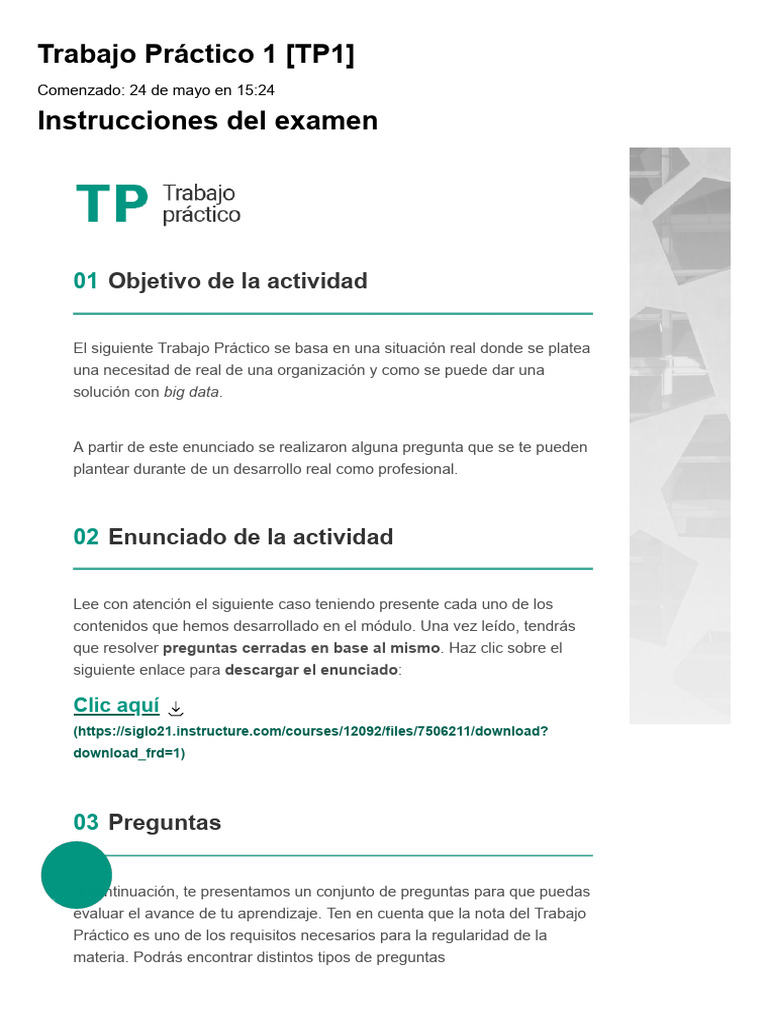 BIG DATA - Trabajo Práctico 1 (TP1) .P-95% | PDF | Big Data | Toma de decisiones