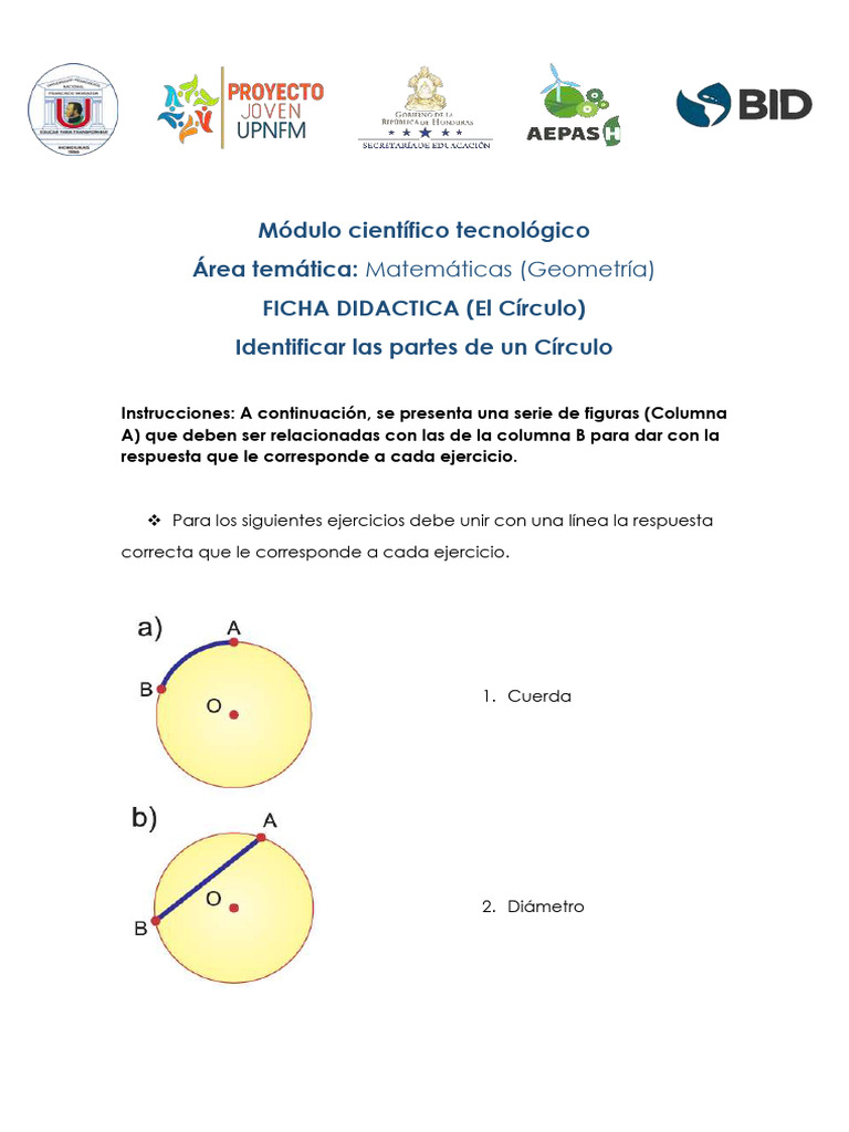 2 Ficha didáctica Círculo | PDF
