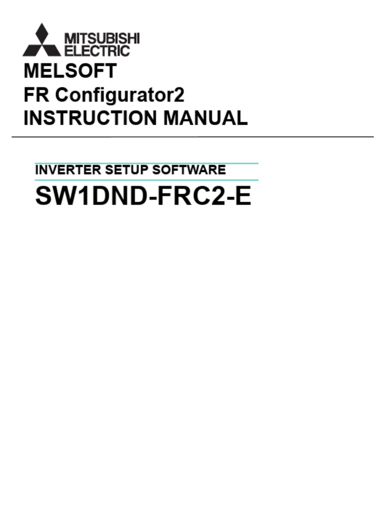 FR Configurator2 INSTRUCTION MANUAL Ib0600516engu | PDF | Microsoft Windows | Computer File
