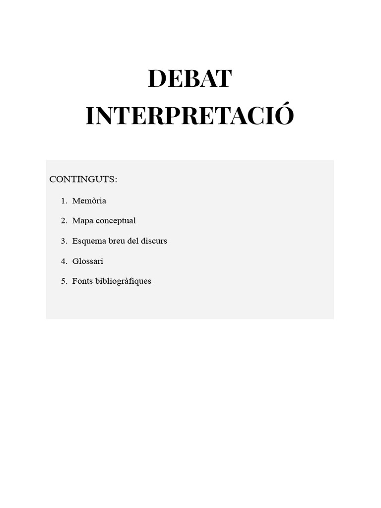 Debat | PDF