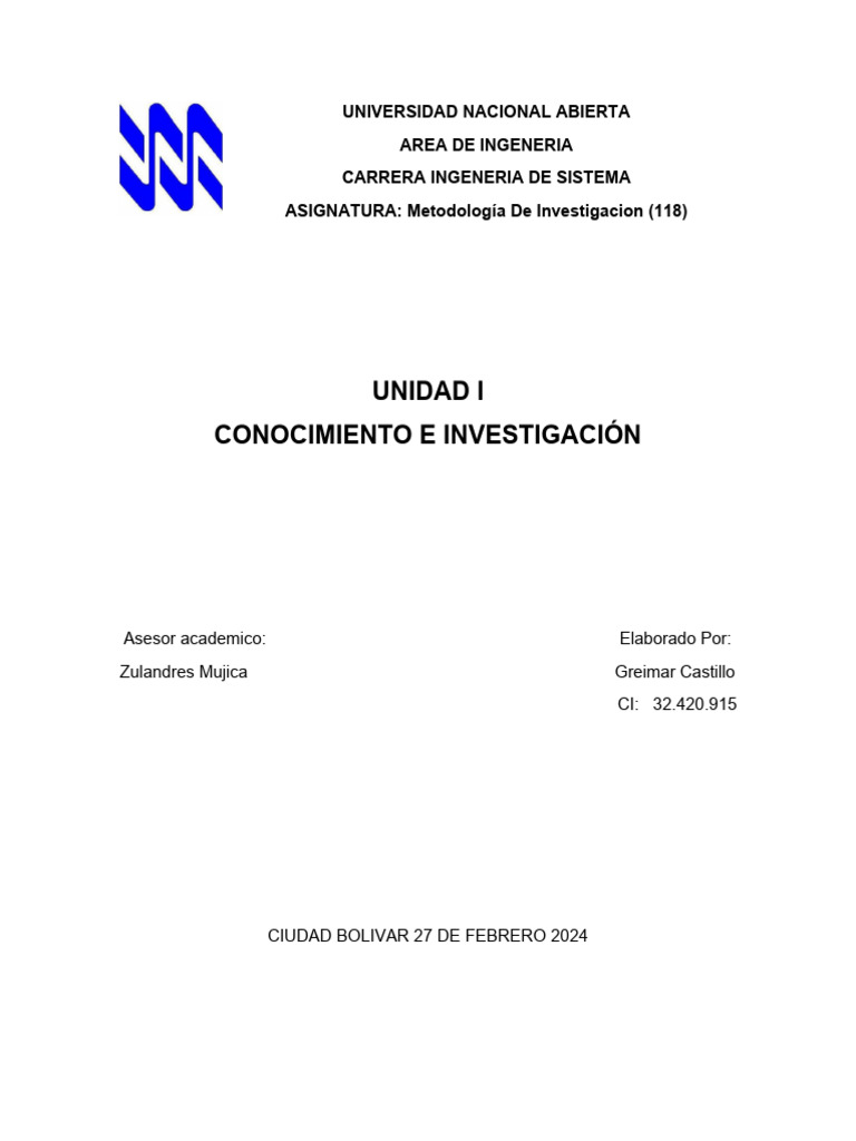 118-TP1-Greimar Castillo-32.420.915-2024-1 | PDF | Conocimiento | Teoría