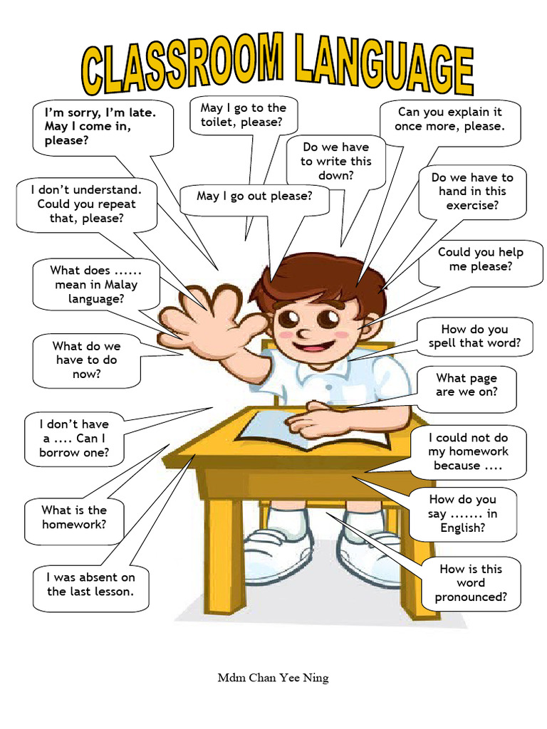 Classroom Language | PDF | Linguistics | Languages