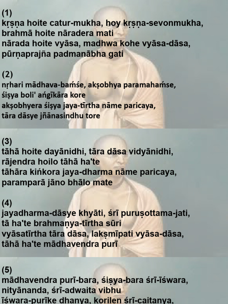 Disciplic Succession in Vaishnavism | PDF | Vaishnavism | Monotheistic ...