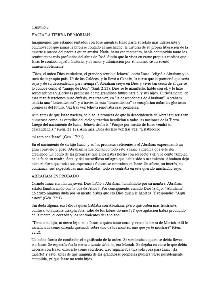La Fe y Prueba de Abraham en Moriah | PDF | Abrahán | Dios