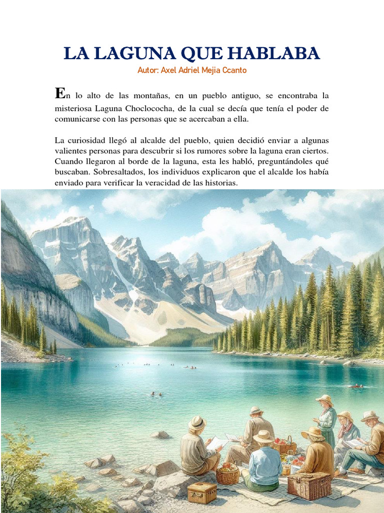 Cuento Axel Mejia Ccanto | PDF | Ciencias sociales | Viajes y turismo