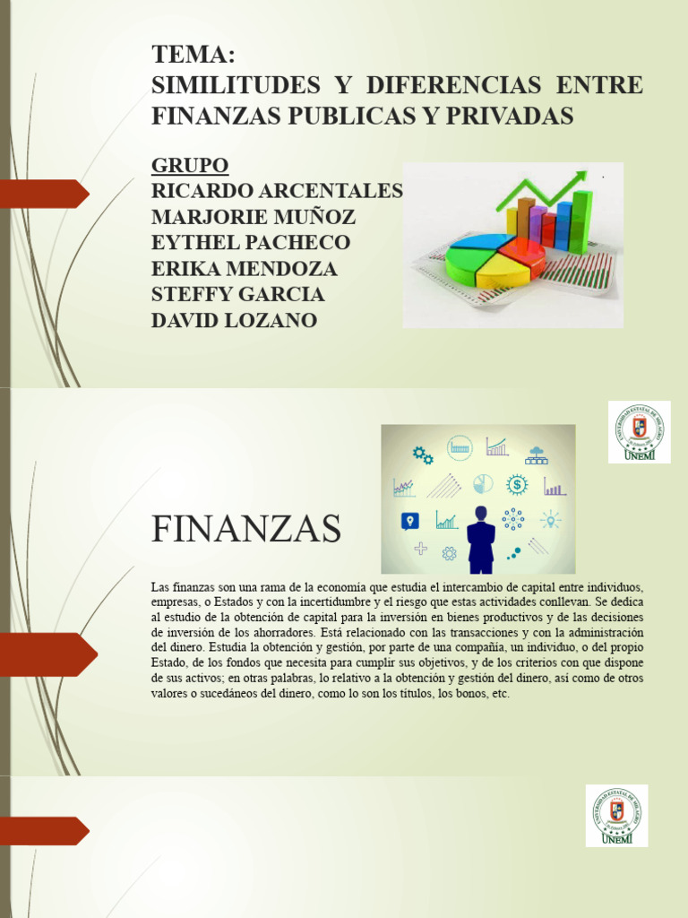 Diferencia Finanzas Publica y Privada | PDF | Presupuesto | Economias