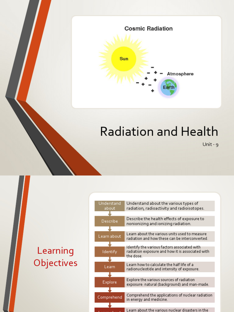 Unit - 9 Radiation and Health | PDF | Radiation | Ionizing Radiation