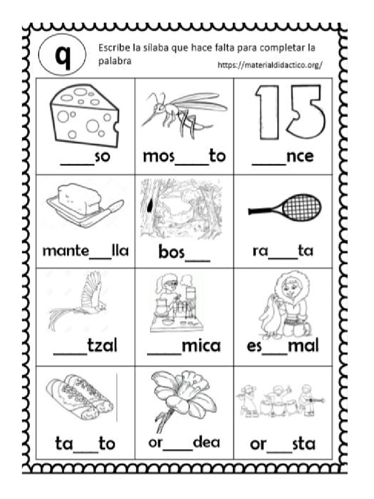 Actividades Con Q | PDF