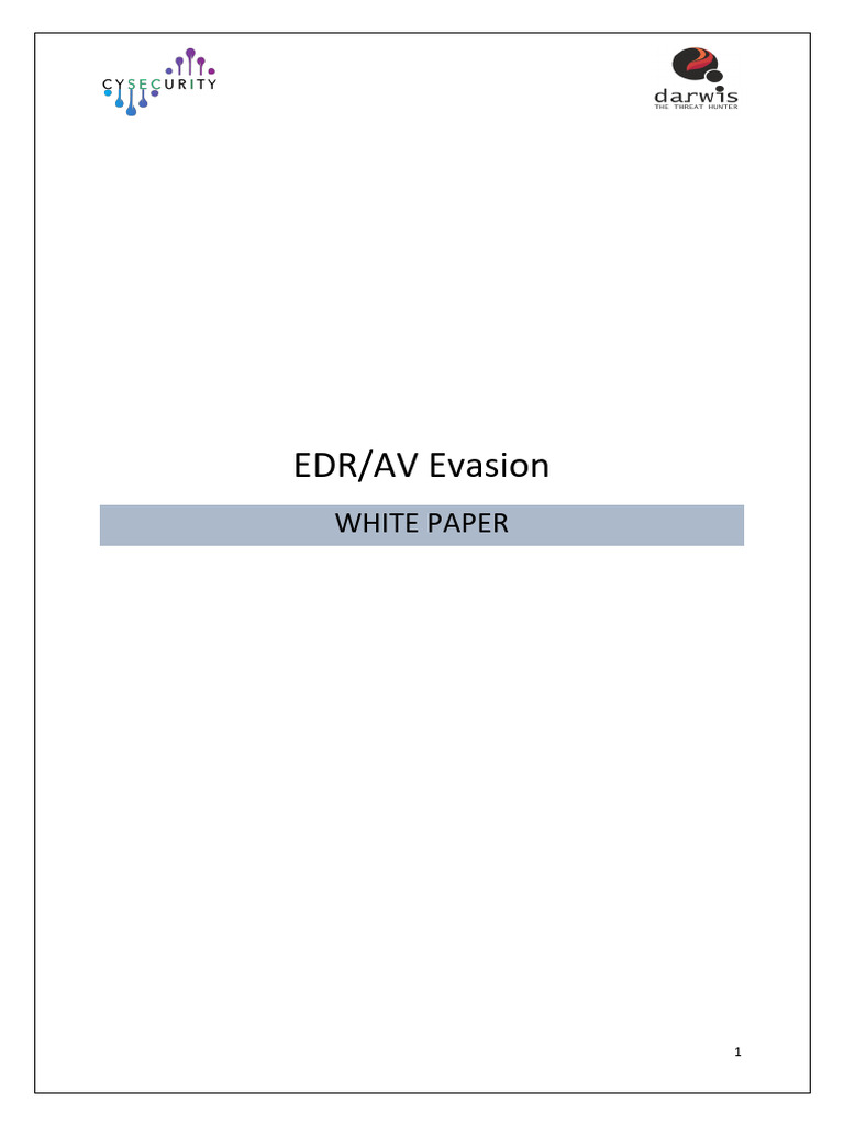 EDR - AV Evasion | PDF | Security | Computer Security