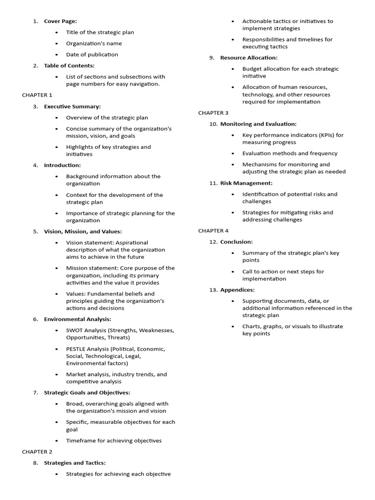Strat Project | PDF | Strategic Planning | Risk