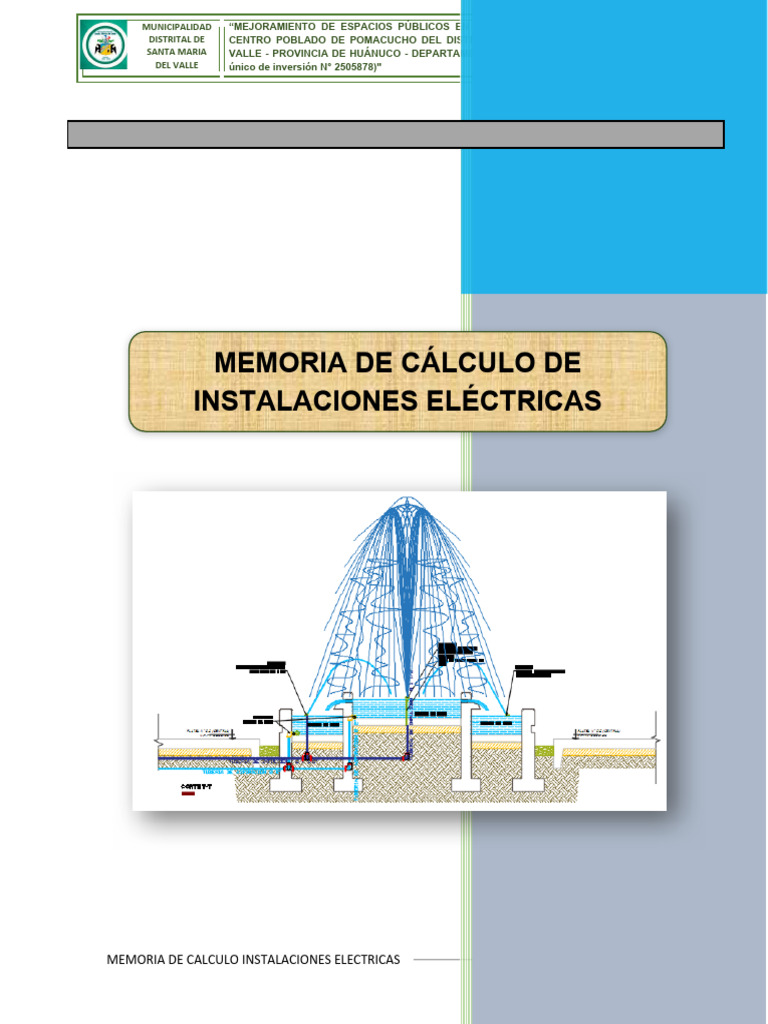 MEMORIA DESCRIPTIVA Y DE CALCULO DE INSTALACIONES ELECTRICAS Ok | PDF | Aislador (Electricidad ...