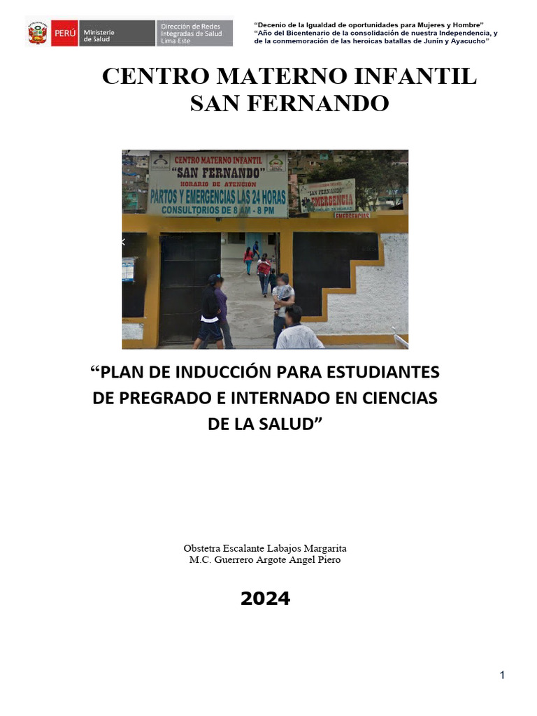 Plan de Induccion Cmi San Fernando Ultimo | PDF | Enseñando | Maestros