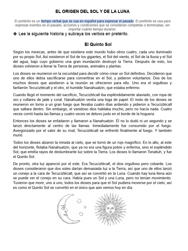 El Origen Del Sol y de La Luna | PDF | Luna | Astronomía