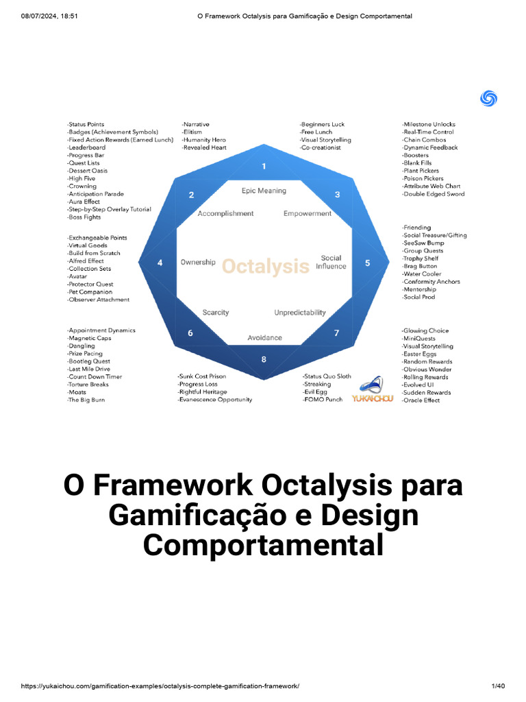 Octalysis: Framework de Gamificação | PDF | Motivação | Motivacional