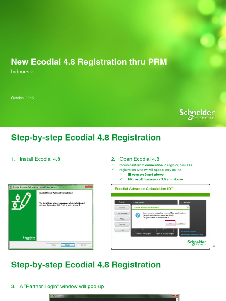 Ecodial Installation and Registration Guide | PDF | Software | Computing
