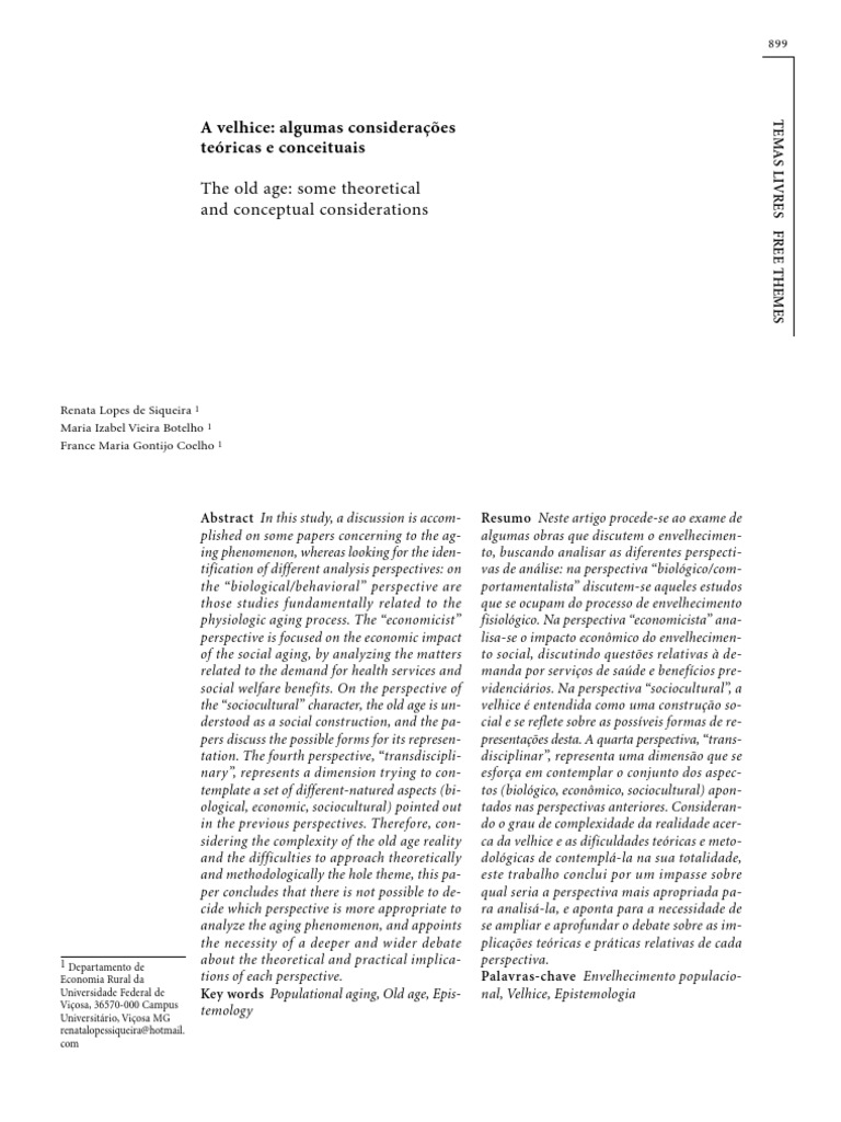 Velhice | PDF