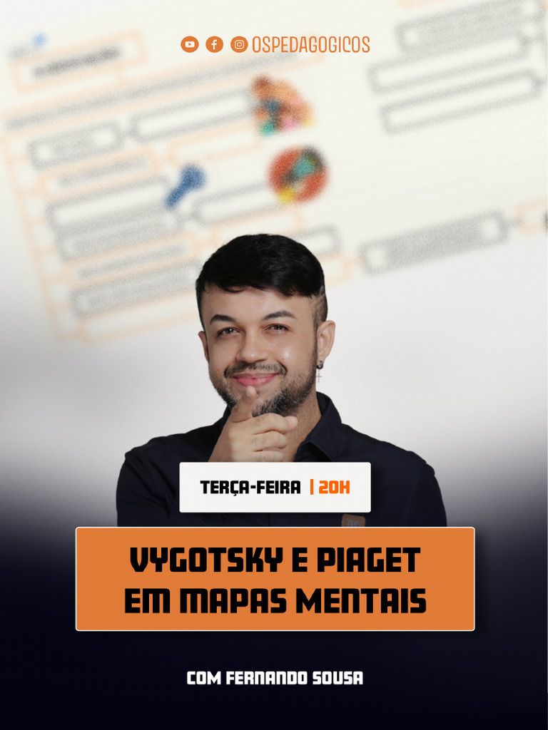 20h - VIGOSTKI e PIAGET Em Mapas Mentais - Prof. Fernando Sousa - OK | Download grátis PDF ...