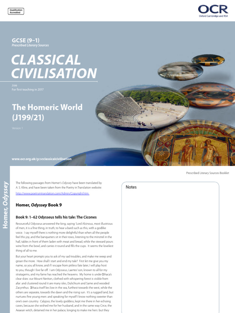 Odssey Text | PDF | Odyssey | Odysseus