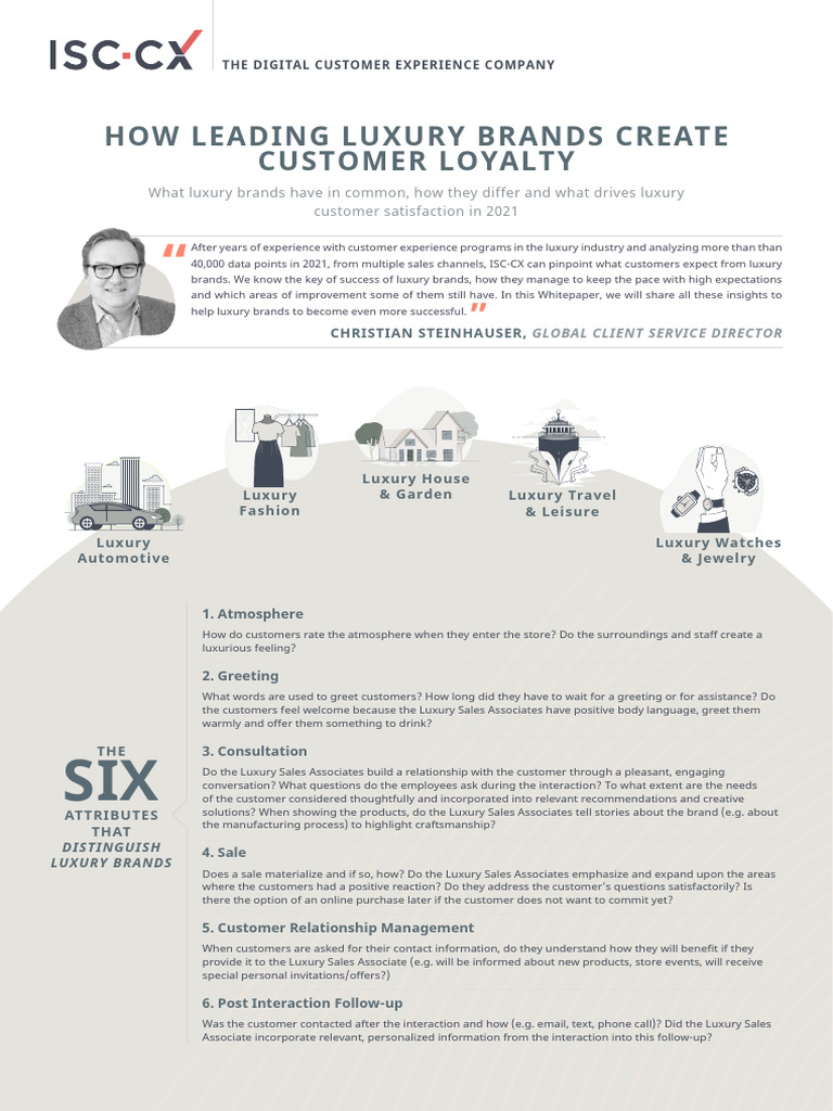 EN - Whitepaper Customer Loyalty With Luxury Brands | PDF | Luxury ...