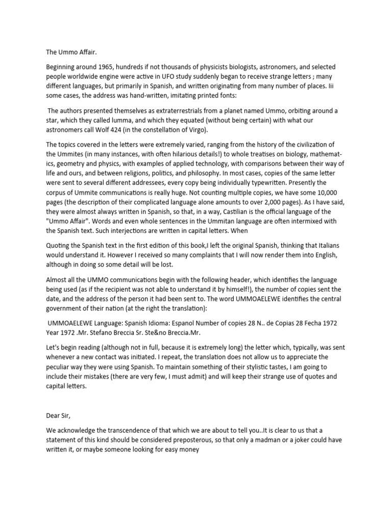 The Ummo Affair | PDF | Apparent Magnitude | Stars