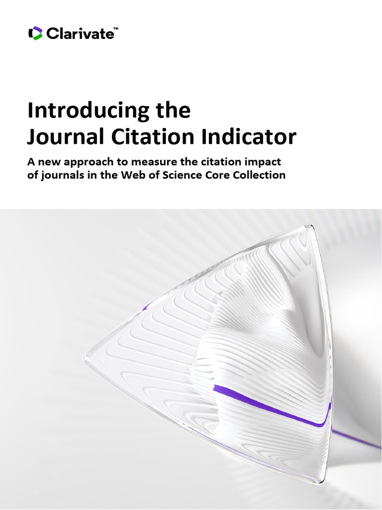Journal Citation Indicator Discussion Paper 2 | PDF | Academic Journal ...