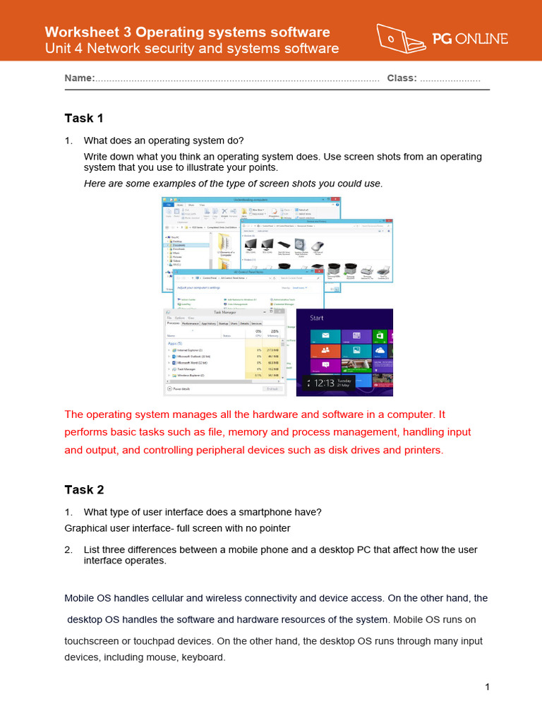 T3 Worksheet 3 | PDF | Operating System | Computer Data Storage