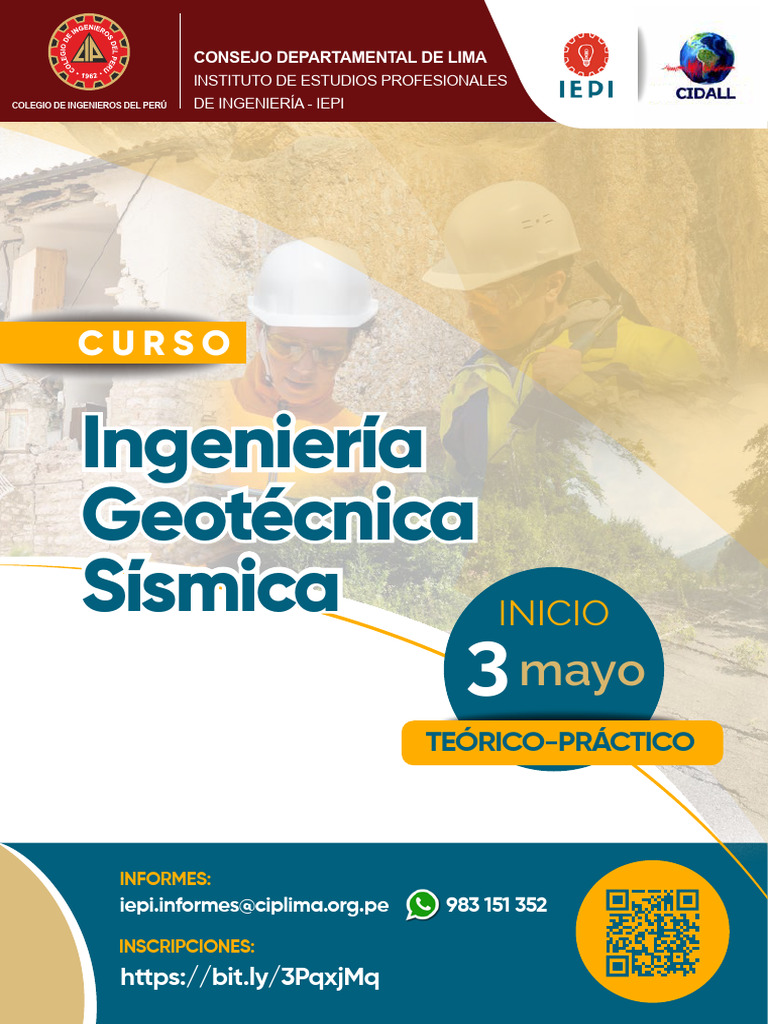 3 Mayo Brochure Ok2 | PDF | Ingeniería | Ingeniería geotécnica