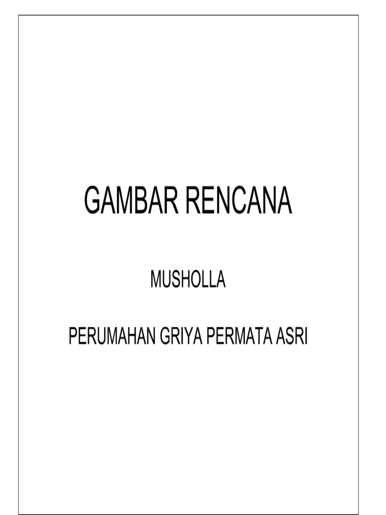 Musholla PDF | PDF