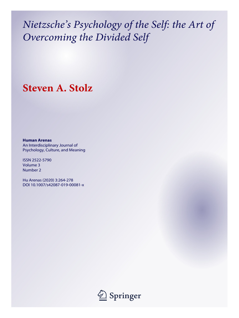 Nietzsche S Psychology of The Self The A | PDF | Friedrich Nietzsche ...