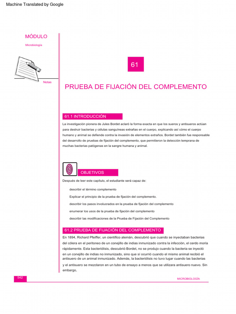 PRUEBA DE FIJACIÓN DE COMPLEMENTO | Descargar gratis PDF | Sistema complementario | Anticuerpo