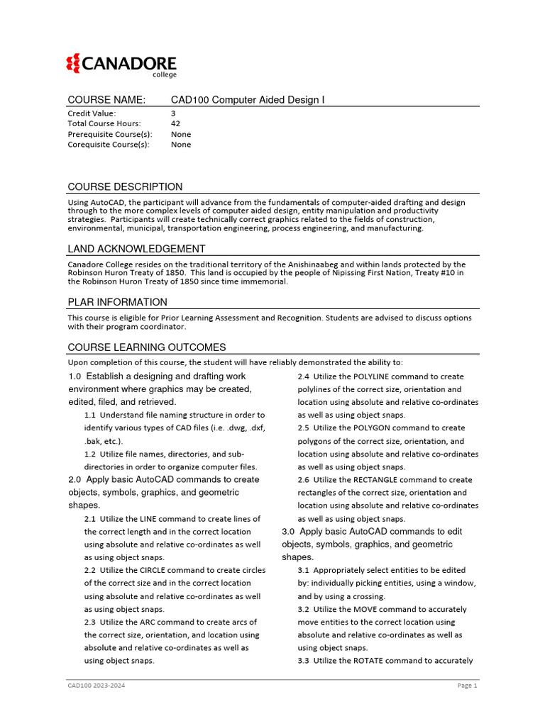 Cad100 2023-2024 | PDF | Engineering | Mechanical Engineering