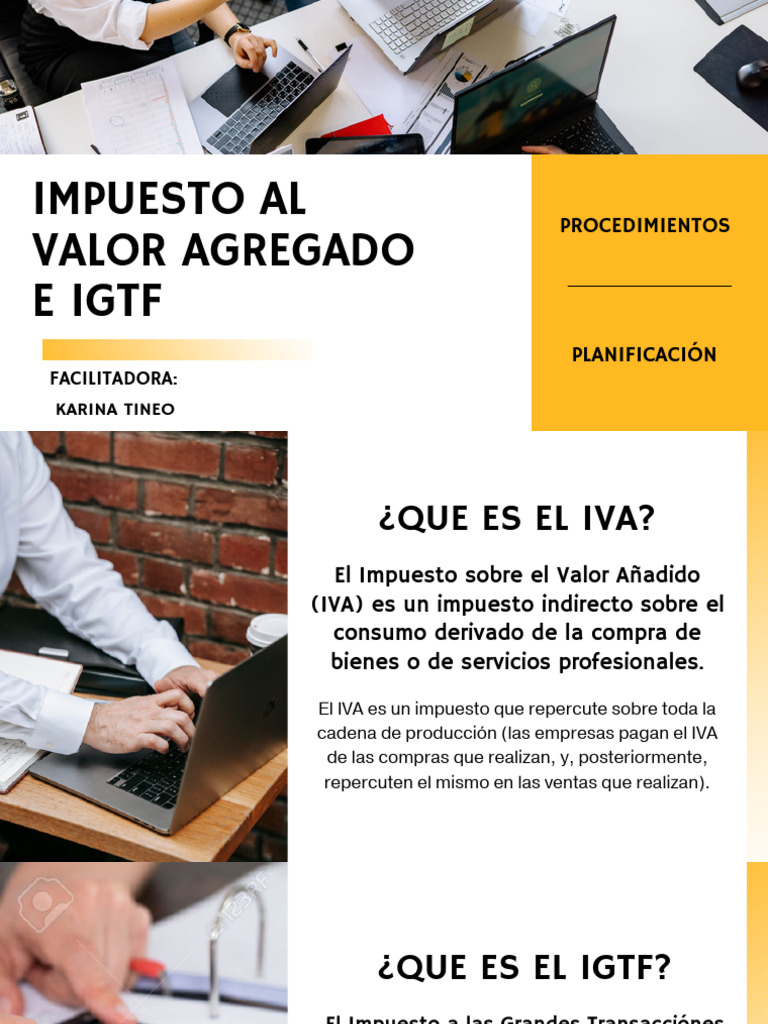 Presentación Iva e Igtf | PDF | Impuestos | Impuesto al valor agregado