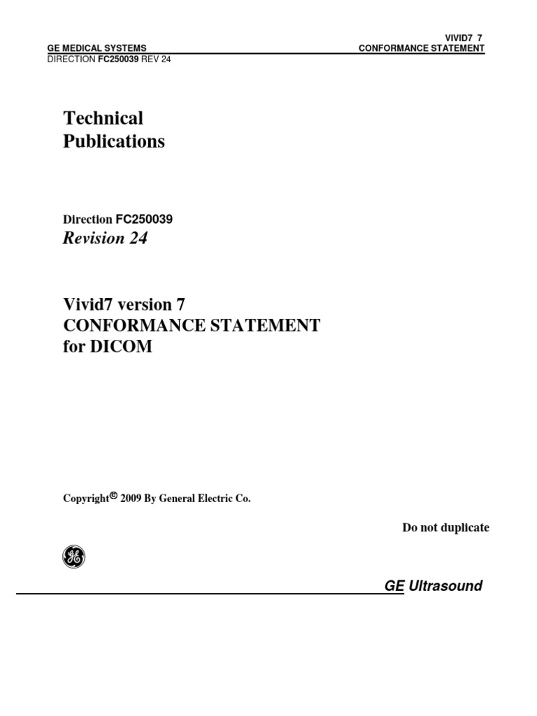 Ucts Interoperability Dicom Ultrasound Gehc Dicom Conformance Vivid7 v7 ...