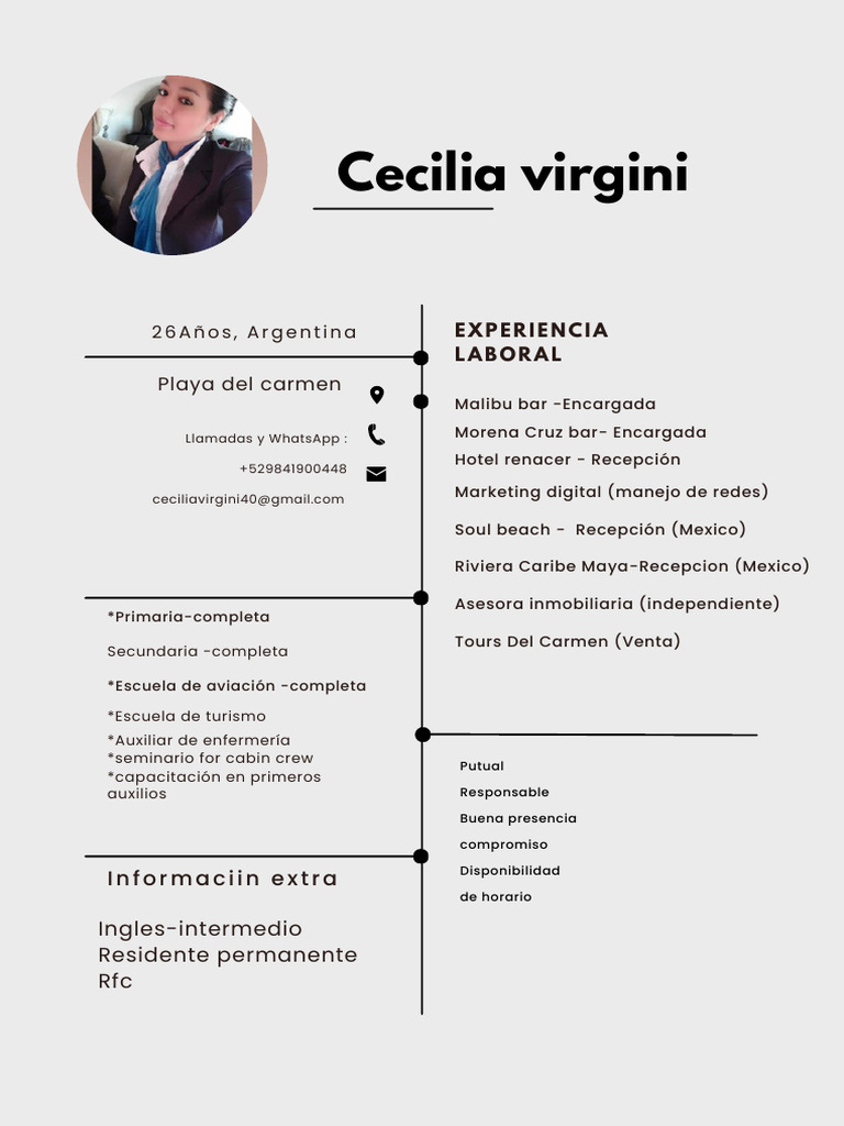 CV Cecilia PDF | PDF