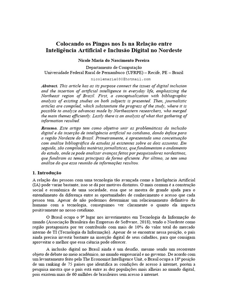 Colocando Os Pingos Nos Is Na Rela o Entre Intelig ncia Artificial E