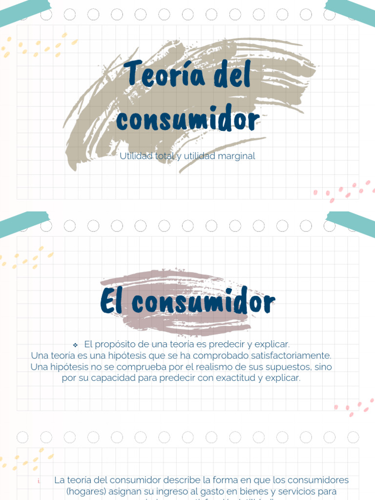 Teoría Del Consumidor | PDF | Utilidad | Utilidad marginal