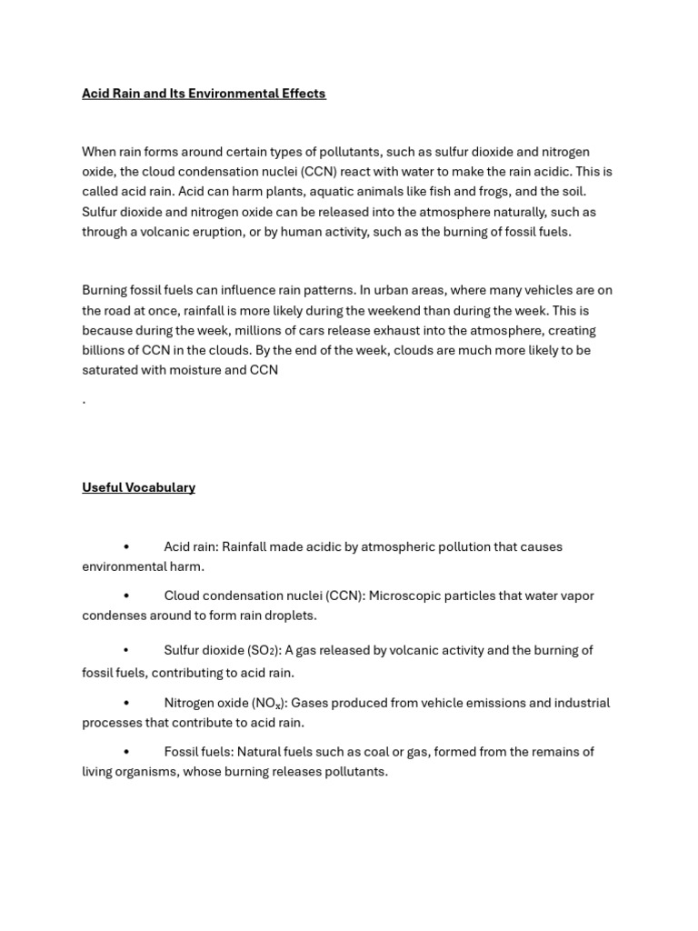 Acid rain | PDF | Rain | Air Pollution