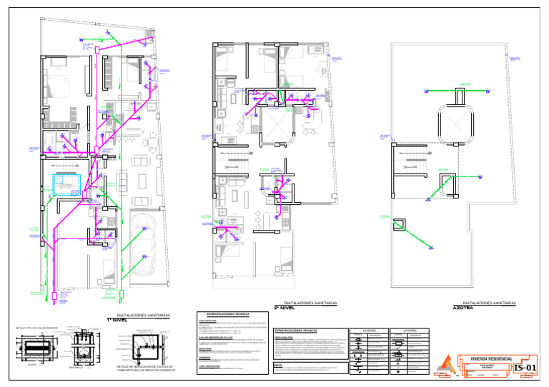 VIVIENDA Instalaciones Sanitarias-Layout1 | PDF | Ingeniería de Procesos | Herramientas