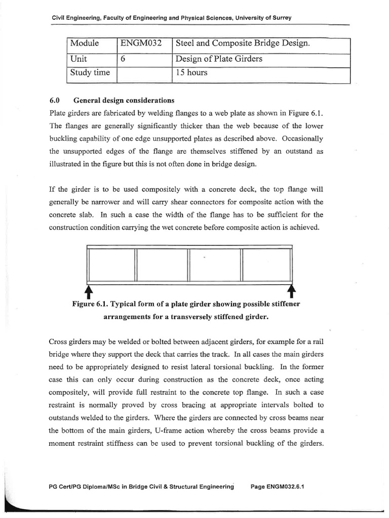Design of Plate Girders | PDF