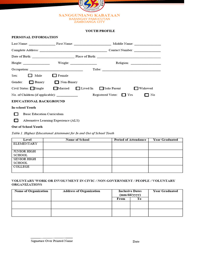 KK Youth Profiles 2024 | PDF | Wellness