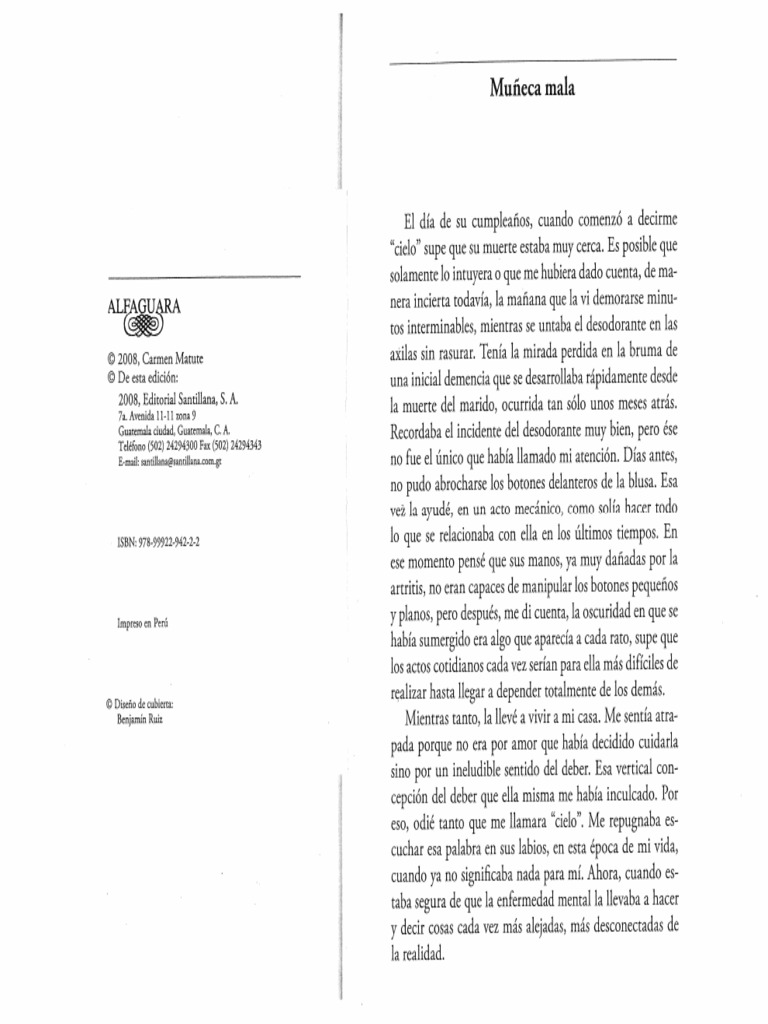 Muñeca Mala | PDF