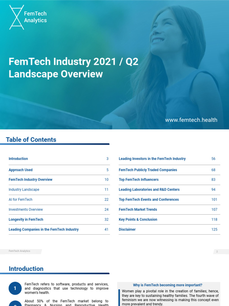 FemTech Industry Overview 2021 Q2 | PDF | Venture Capital | Corporate ...