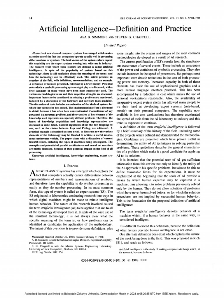Artificial_intelligence-definition_and_practice | Download Free PDF ...