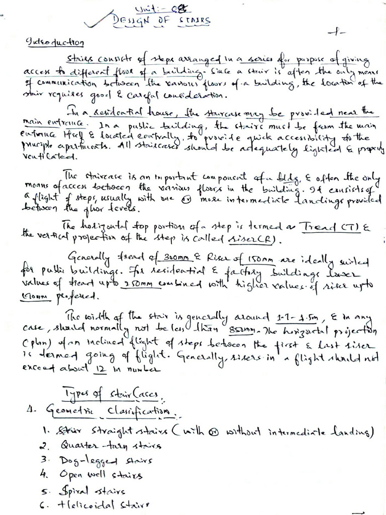 DRCC Unit 8 Stair Case | PDF