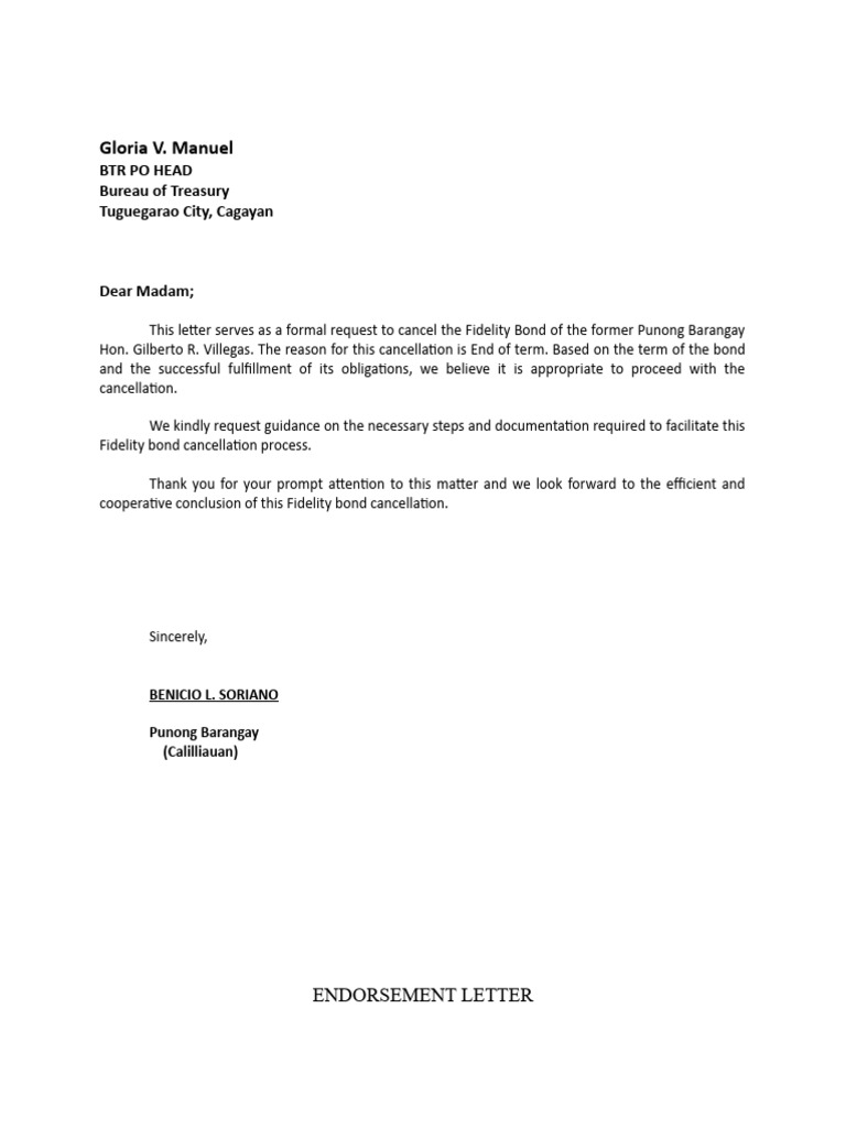 cancellation letter | PDF
