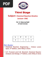 Formula Sheet of Chemical Kinetics | PDF | Reaction Rate | Process ...