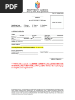 PFT Form 2025 | PDF
